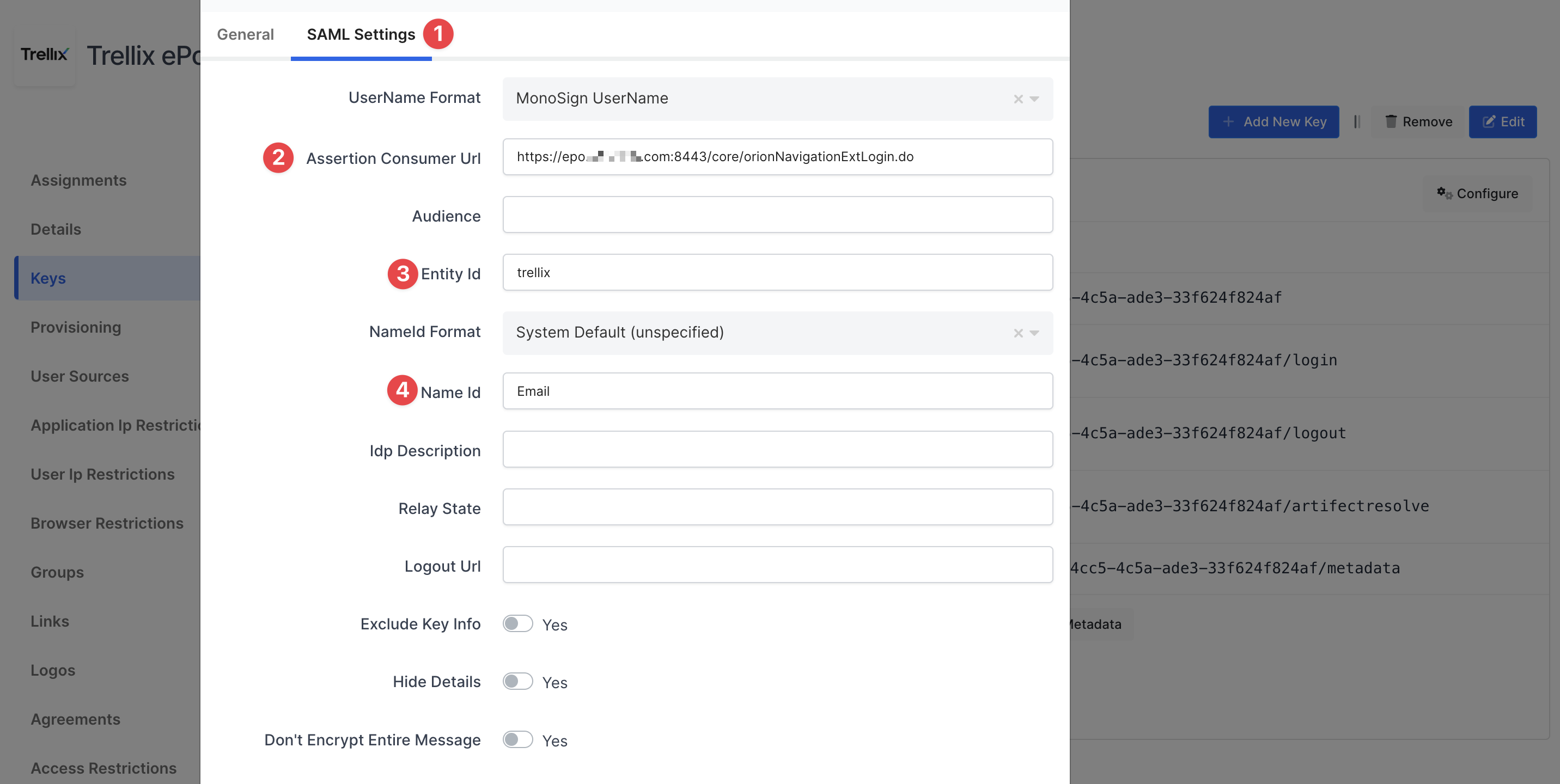 Trellix SAML Integration
